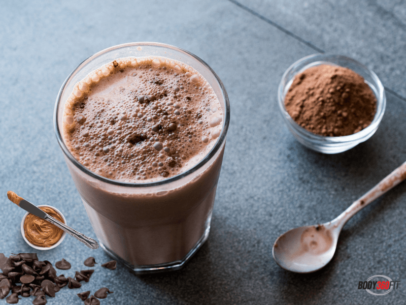 Decadent Chocolate Chip Peanut Butter Protein Shake