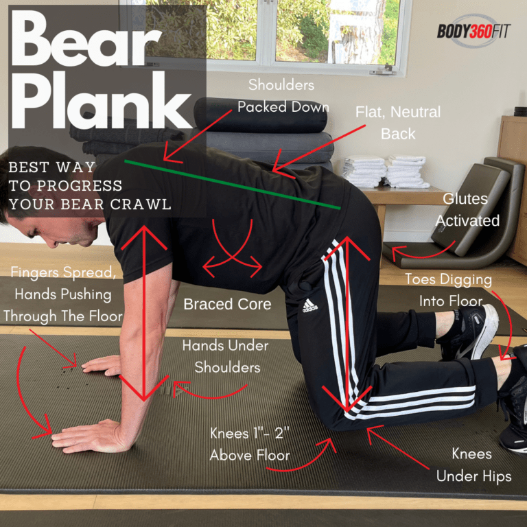 7 Bear Crawl Exercise Benefits (How to + Variations & PDF)